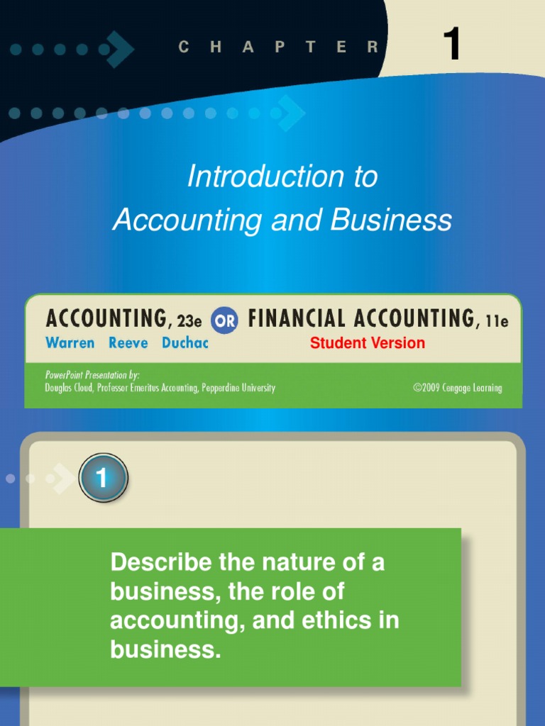 1 Introduction To Accounting and Business | PDF | Finance & Money ...