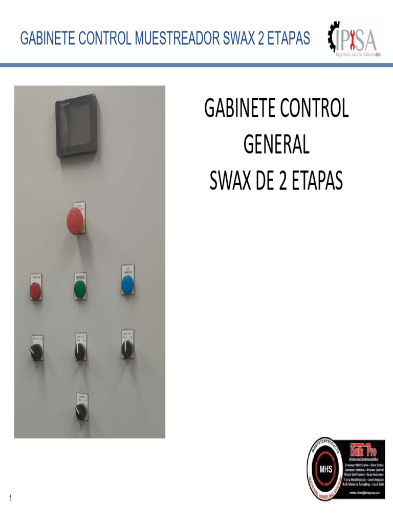 Gabinete Control SWAX 2 Etapas: Manual | PDF