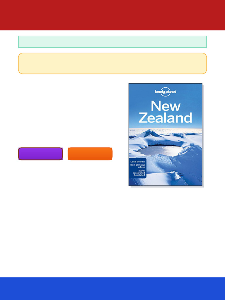 New Zealand 2016 18th Edition Charles Rawlings-Way Et Al. Ebook Full ...