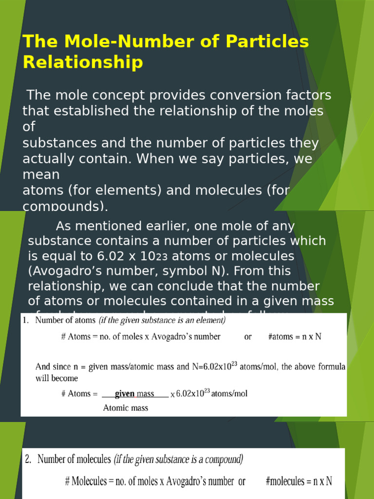 Mole Particle | PDF
