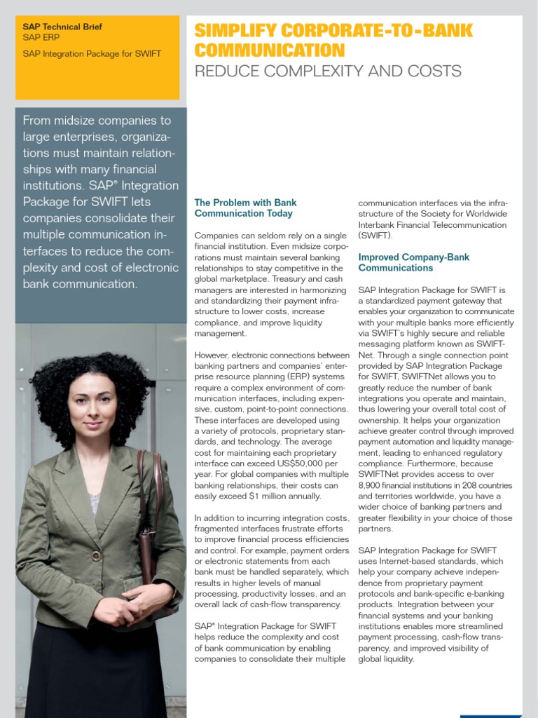 SAP Integration Package For SWIFT | PDF | Sap Se | Enterprise Resource ...