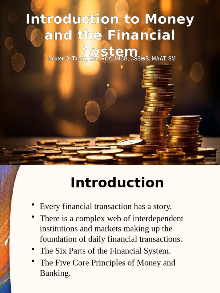Understanding Money and Financial Systems | PDF | Banks | Money
