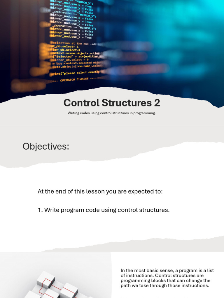 4 5 Control Structures 2 | PDF | Control Flow | Computing