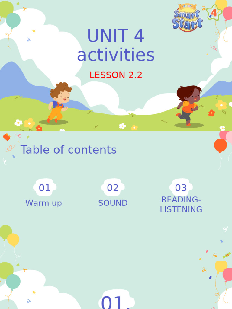 Smart 4 Unit 4 Lesson 2.2 | PDF