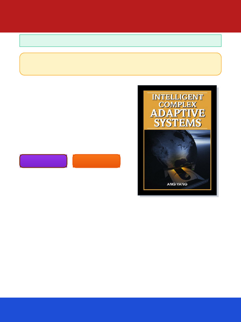 Intelligent Complex Adaptive Systems 1st Edition Ang Yang ebook ...
