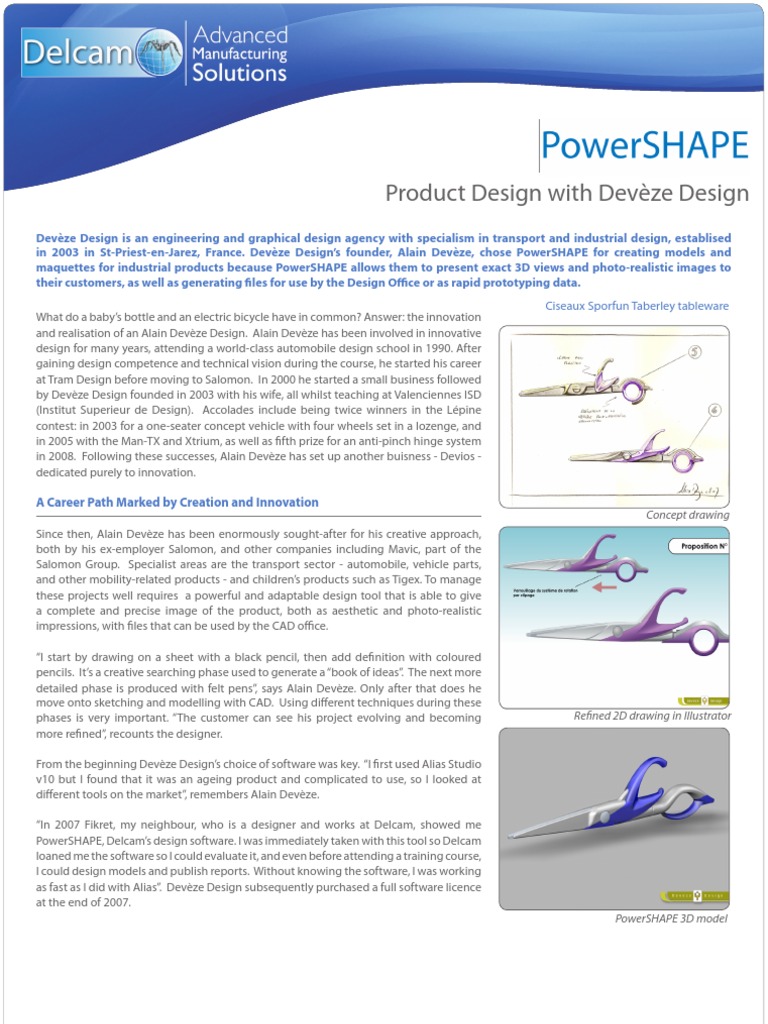 PowerSHAPE: Devèze Design's Choice | PDF | 3 D Modeling | Computer ...