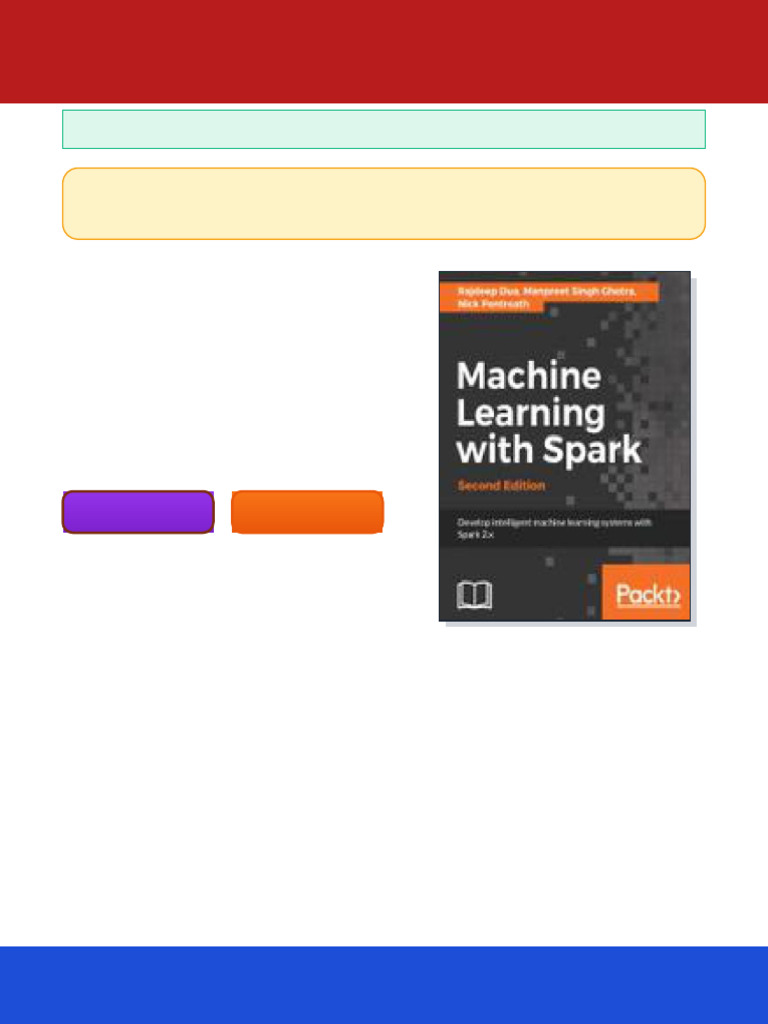 Machine Learning with Spark Nick Pentreath ebook early-access edition ...