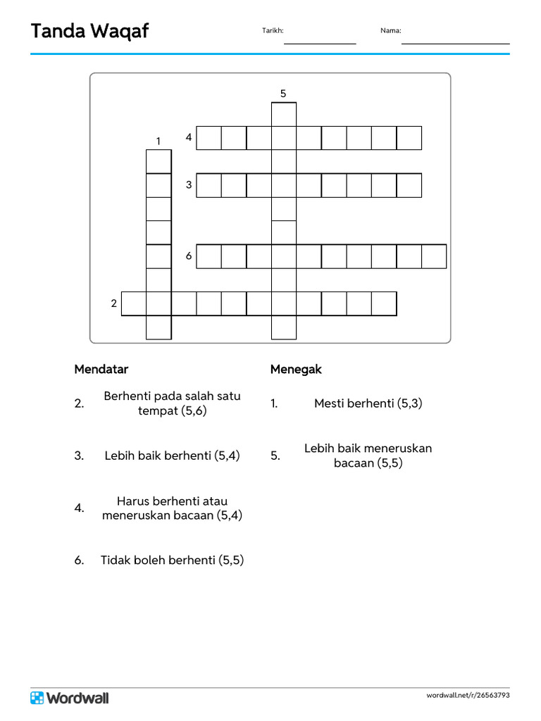 Panduan Tanda Waqaf dalam Bacaan | PDF