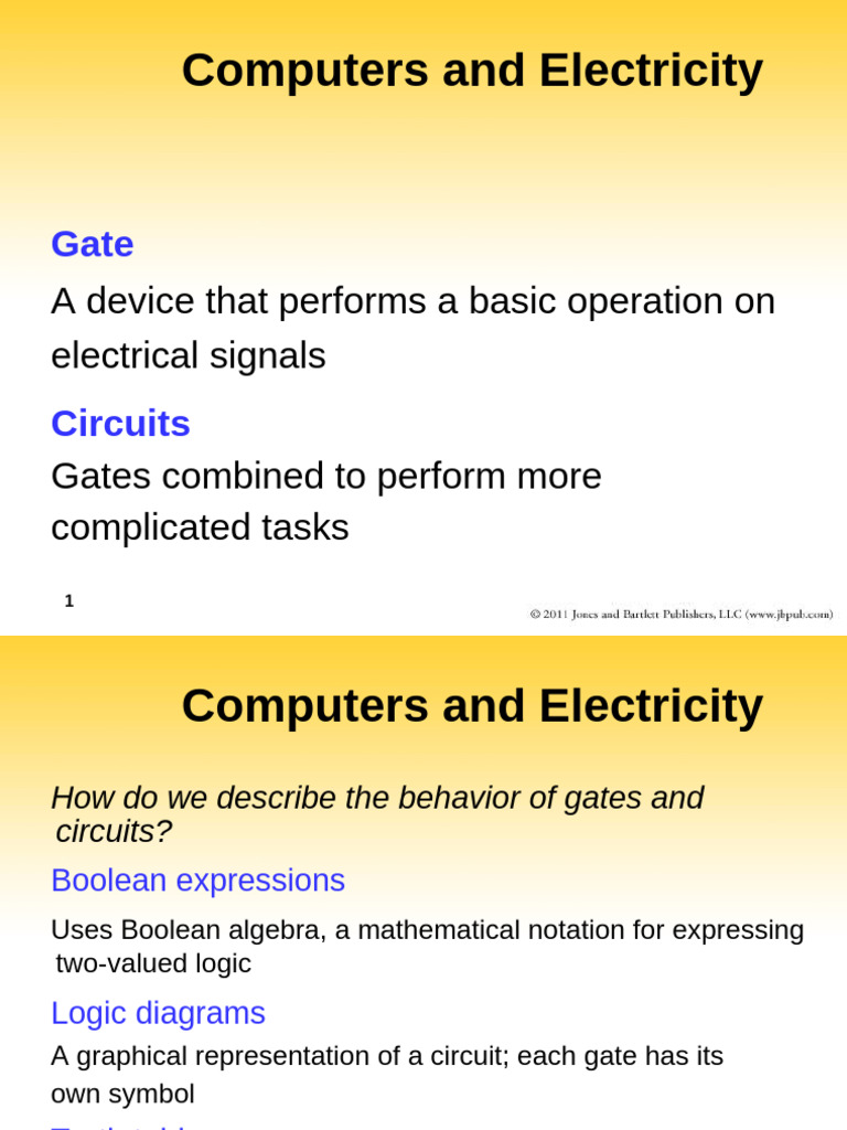 Chapter04 on logic gates | PDF | Logic Gate | Electronic Circuits