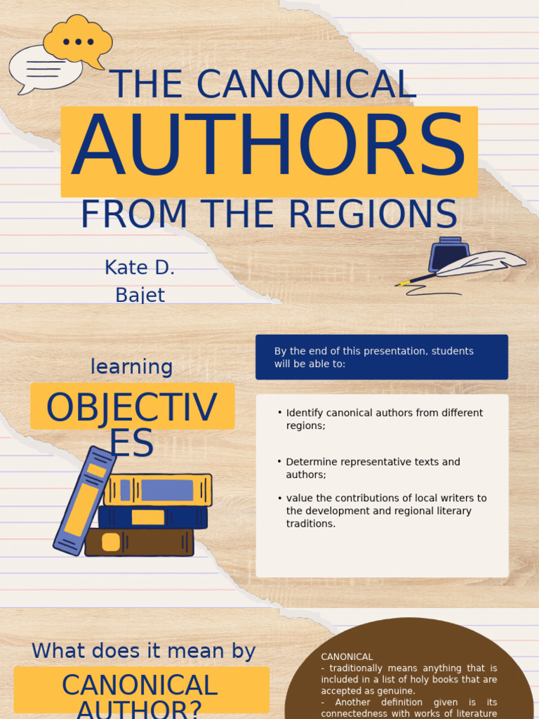 l4 the Canonical Authors From the Regions | PDF | Luzon | Philippines