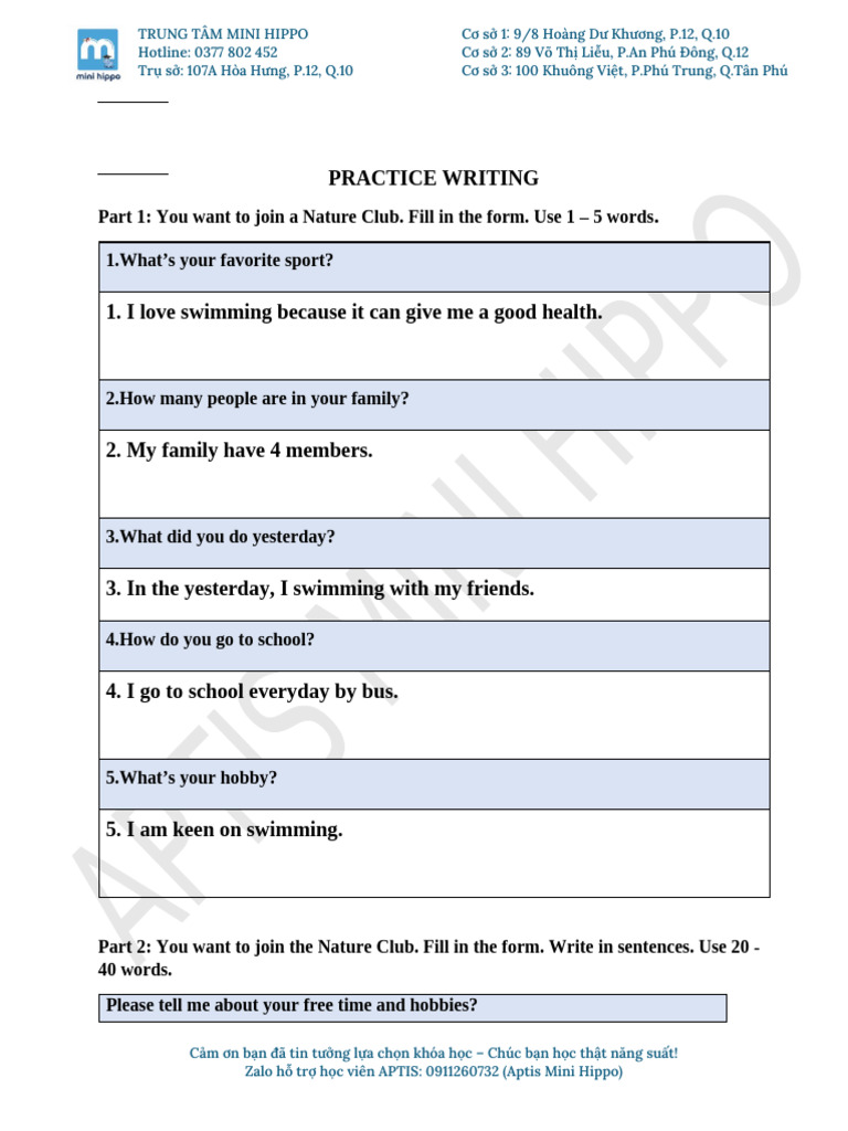 Nature Club Membership Application Guide | PDF