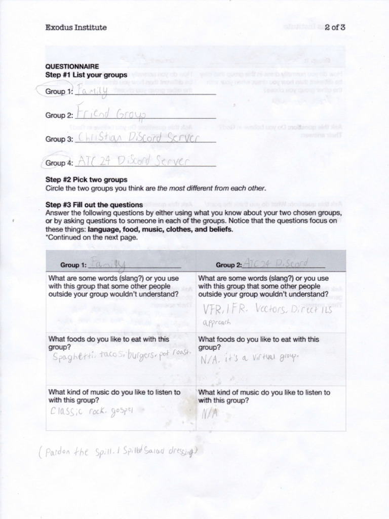 Questionnaire 0001 | PDF