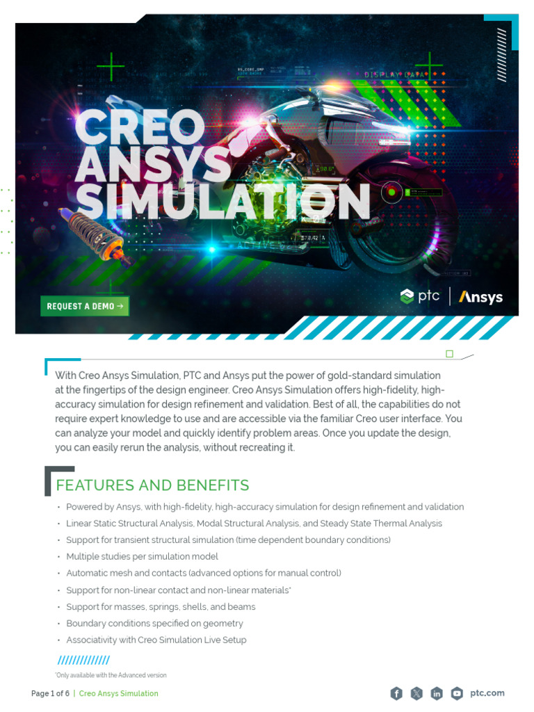 406801_Creo_11_Creo_Ansys_Simulation_V2_Interactive | PDF | Coordinate ...