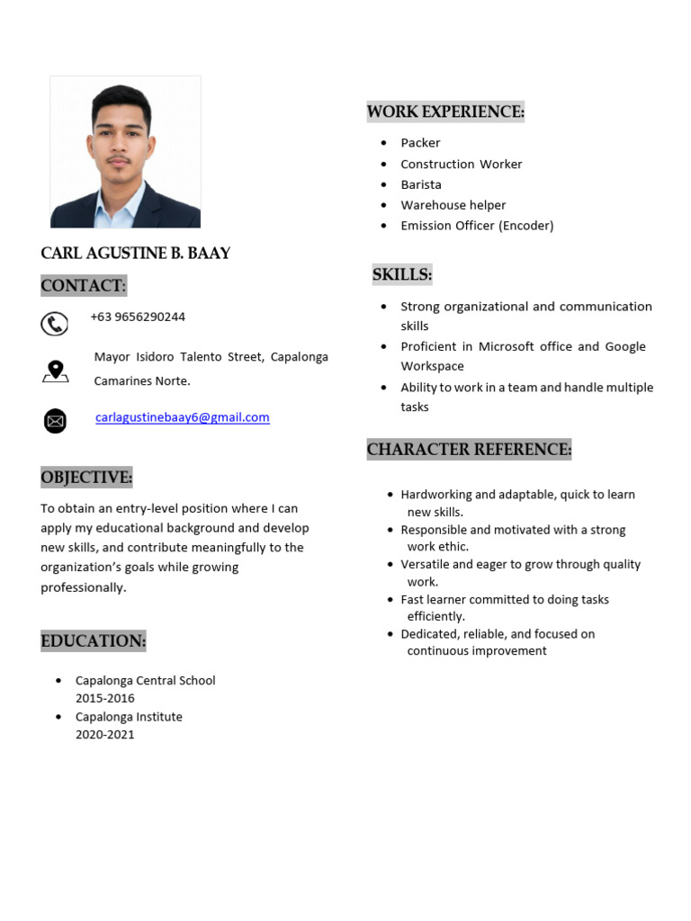 Carl Resume | PDF