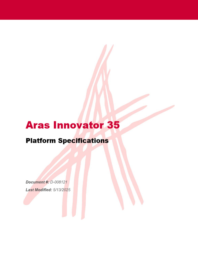 Aras Innovator 35 Platform Specs | PDF | Microsoft Sql Server ...