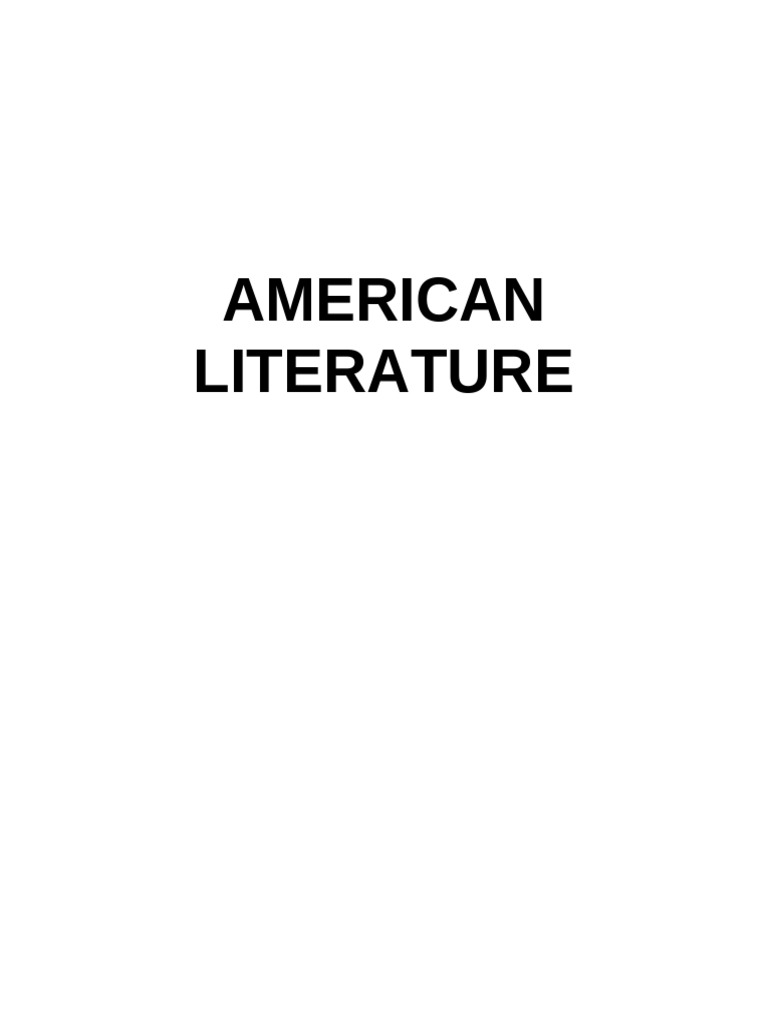 Overview of American Literary Periods | PDF | Romanticism | Edgar Allan Poe