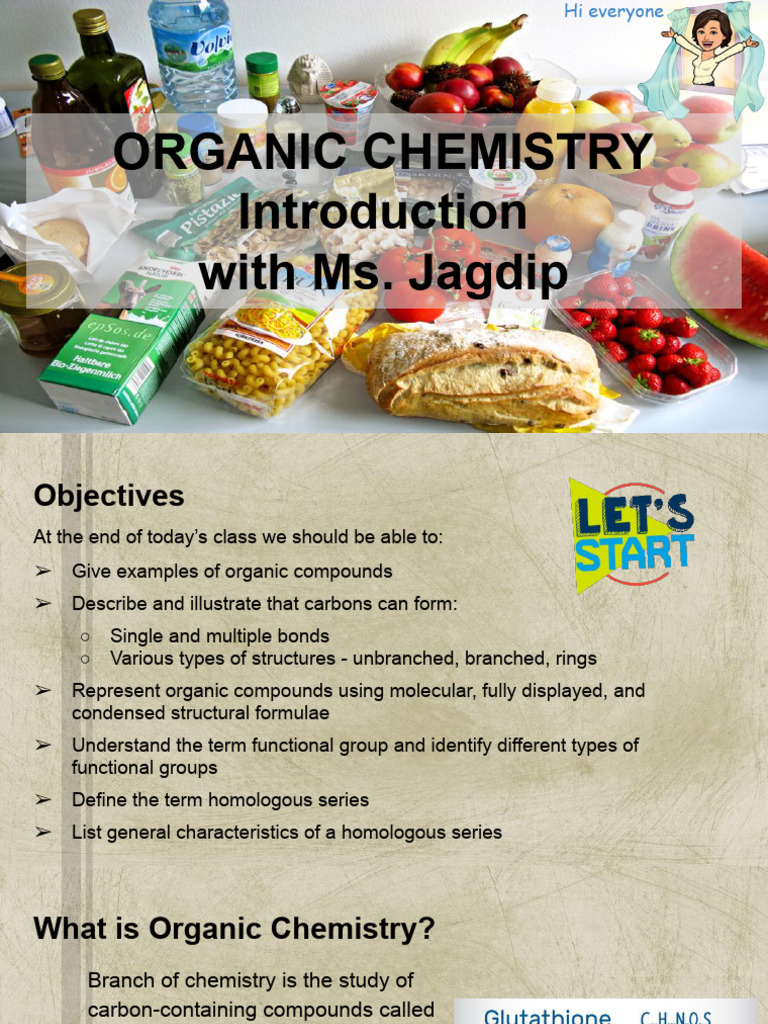 Intro To Organic Chemistry | PDF | Organic Compounds | Carbon