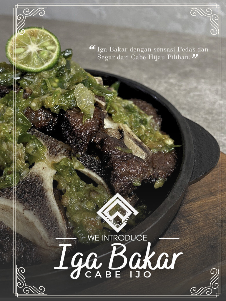 Iga Bakar Pedas dan Menu Spaghetti | PDF