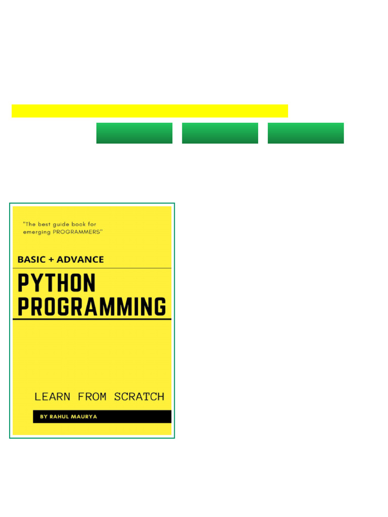 Python Programming Tutorials (BASIC ADVANCE ) Learn From Scratch With ...
