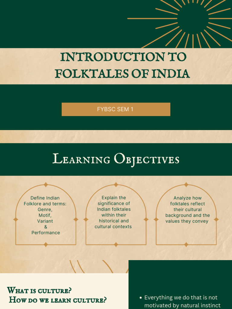 Indian Folktales: Cultural Significance | PDF
