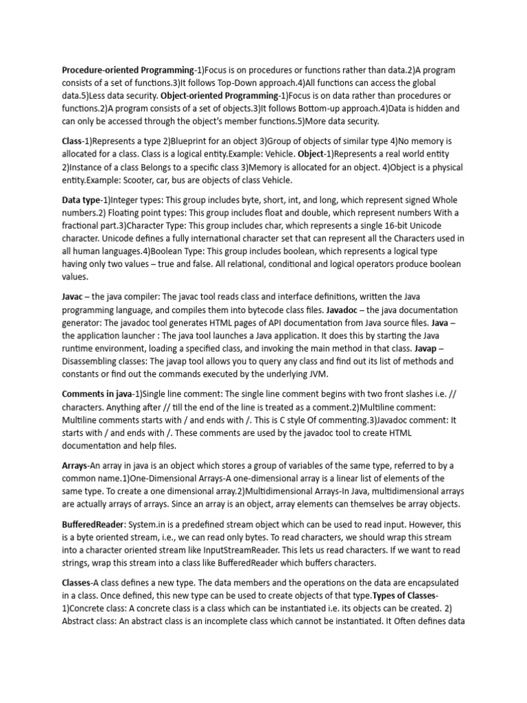 Java | PDF | Class (Computer Programming) | Inheritance (Object ...