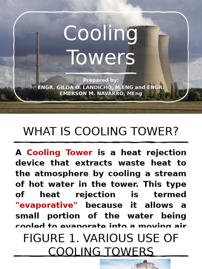 Cooling Tower Types and Efficiency Guide | PDF | Humidity | Physical ...