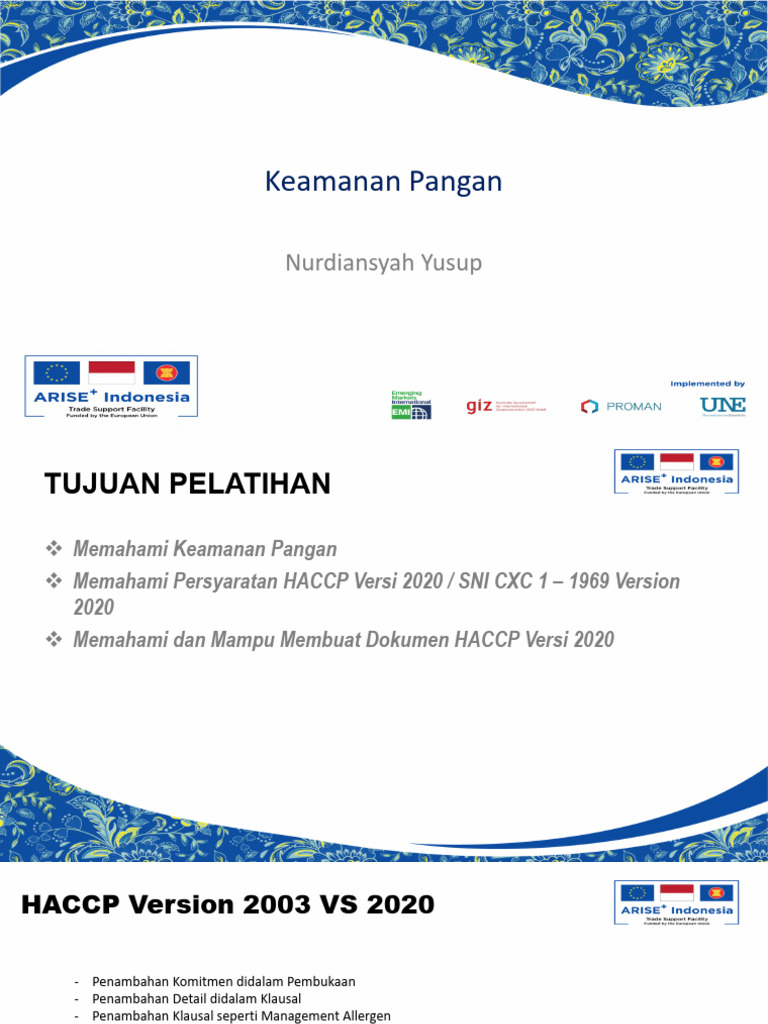 Panduan Keamanan Pangan dan HACCP 2020 | PDF | Food Safety | Safety