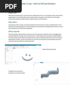 NX 12 Surface Modeling Techniques | PDF