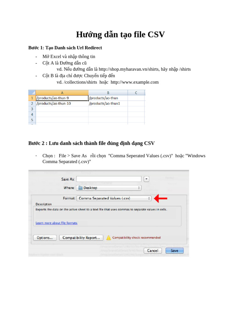 Huong Dan Csv | PDF