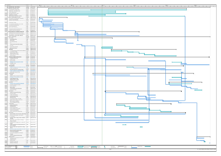 Project Schedule - AUM Construction 01-02-2025 | PDF | Flooring | Wall