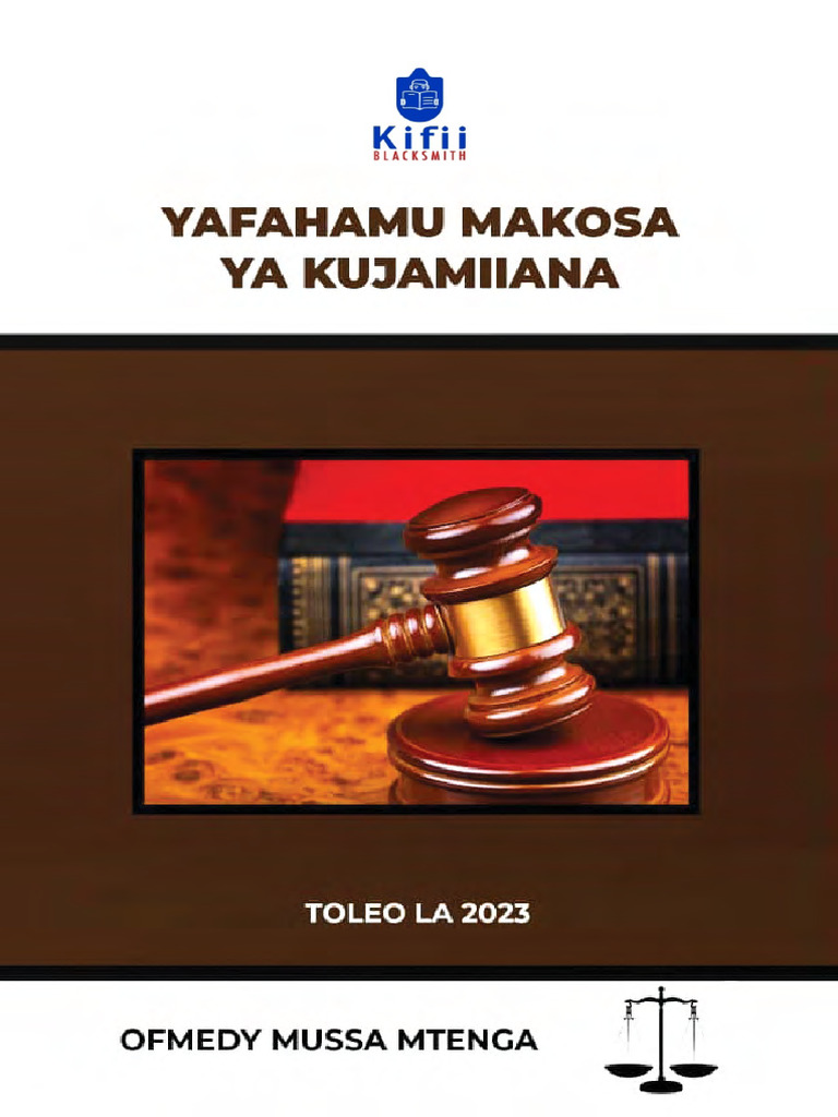 Makosa Ya Kujamiiana A5 Booklet - Final | PDF