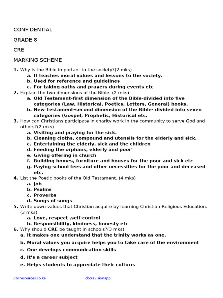Grade 8 Cre Ms Midterm 2 Set 2 Exam | PDF | Abraham | Bible