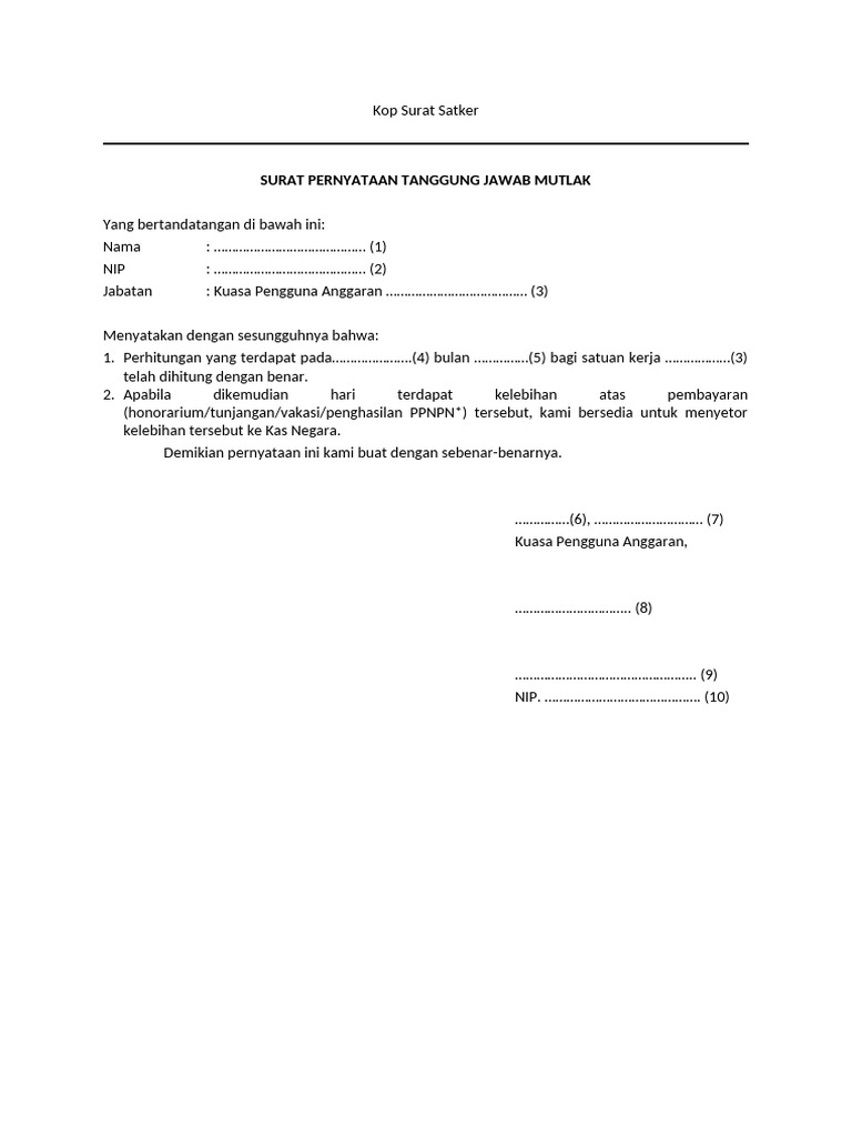 SPTJM Pembayaran Honorarium_tunjangan_vakasi_penghasilan PPNPN - LLAT ...