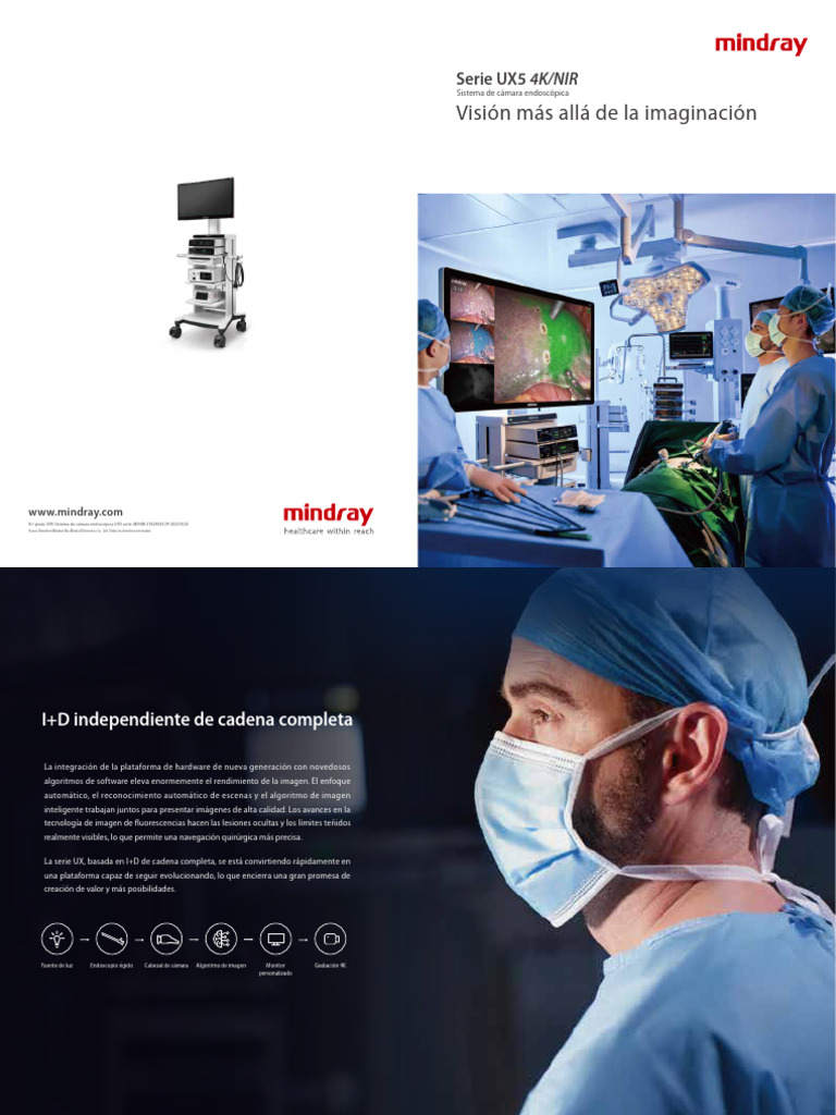 Cámara endoscópica UX5 4K/NIR avanzada | PDF | Endoscopia