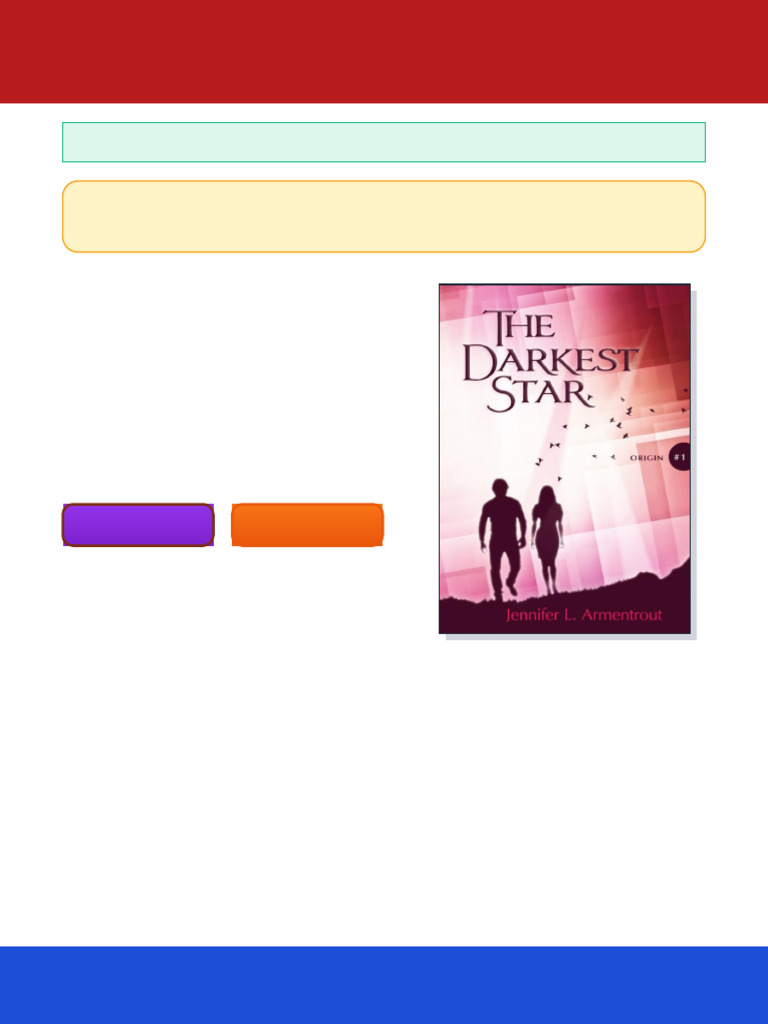 Origin 01 The Darkest Star 1st Edition Jennifer L Armentrout ebook direct access link | PDF