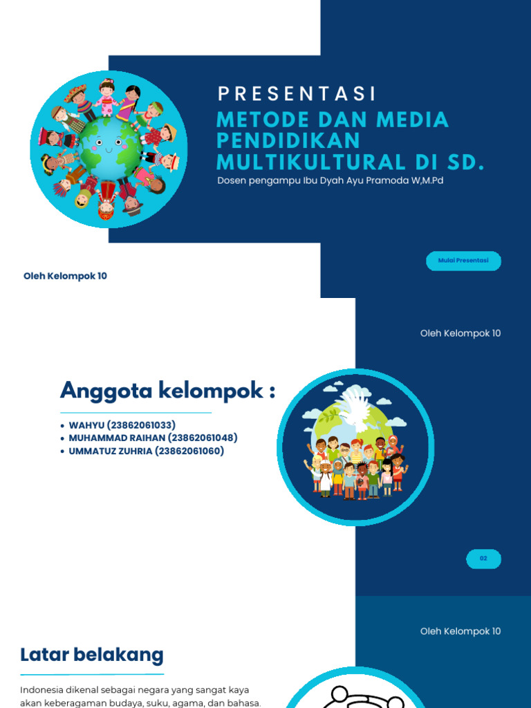 Ppt Metode Dan Media Pendidikan Multikultural Di Sd (1) | PDF