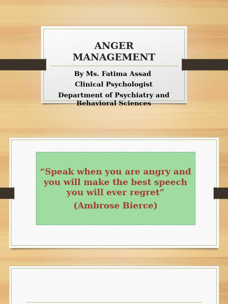 Effective Anger Management Strategies | PDF | Anger | Conflict Resolution