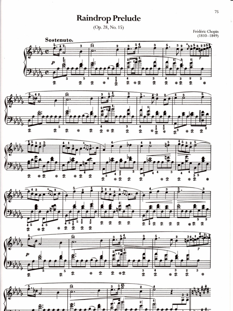 Raindrop Prelude - Chopin | PDF