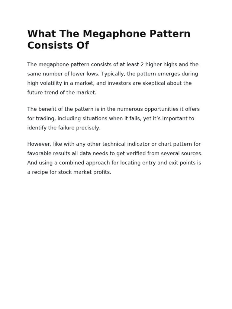 Understanding the Megaphone Pattern | PDF | Market Trend | Business
