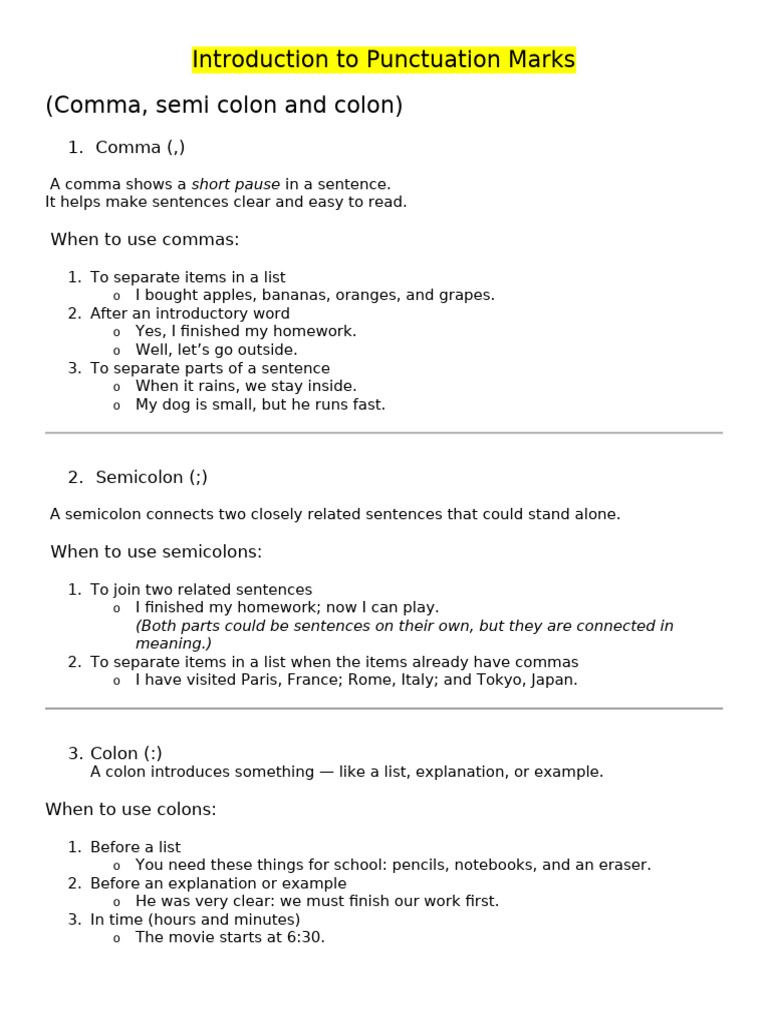 Punctuation Marks for Gr4&5 | PDF | Punctuation | Orthography