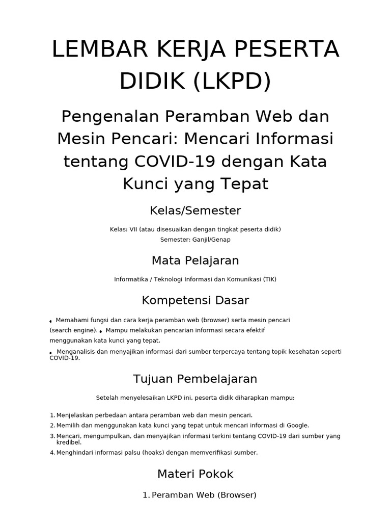 LKPD_Peramban_dan_Search_Engine | PDF