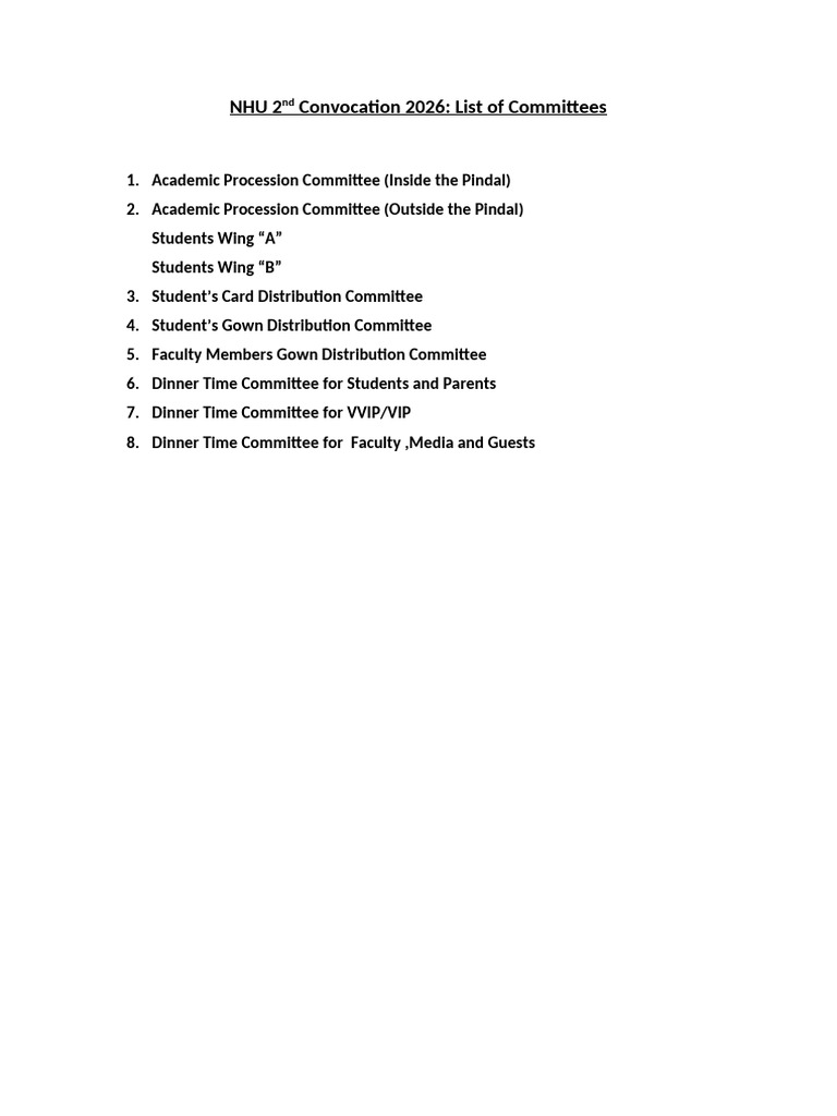 2nd Committees | PDF