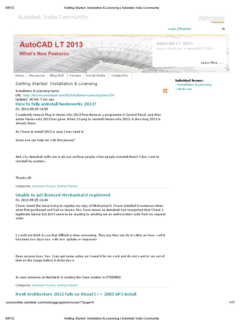 Getting Started - Installation & Licensing - Autodesk India Community ...