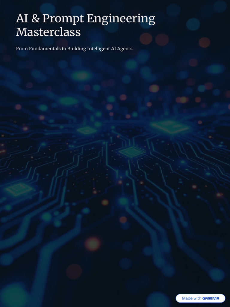 AI and Prompt Engineering Masterclass 1 | PDF