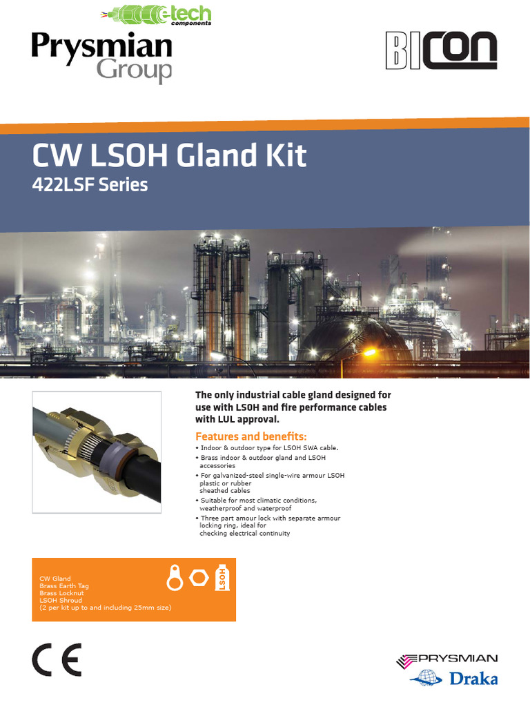 CW LSOH Gland Kit Specifications | PDF