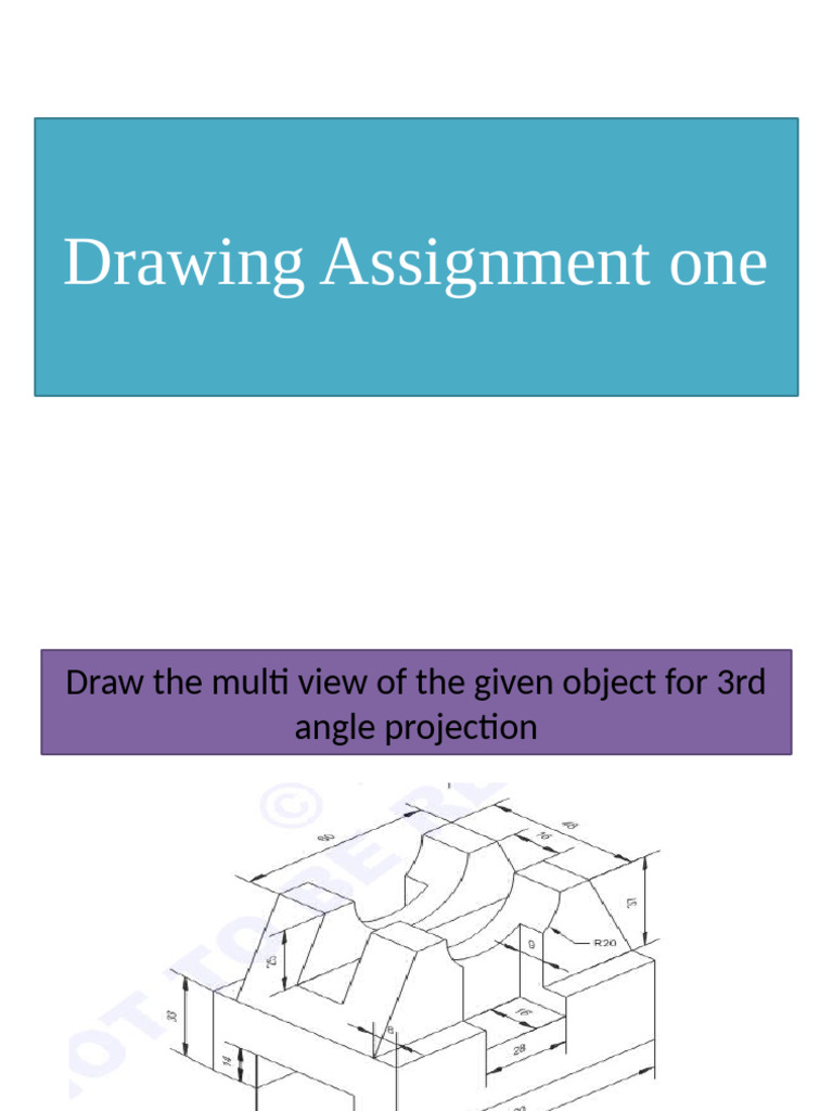 Multi-View Drawing Assignments | PDF