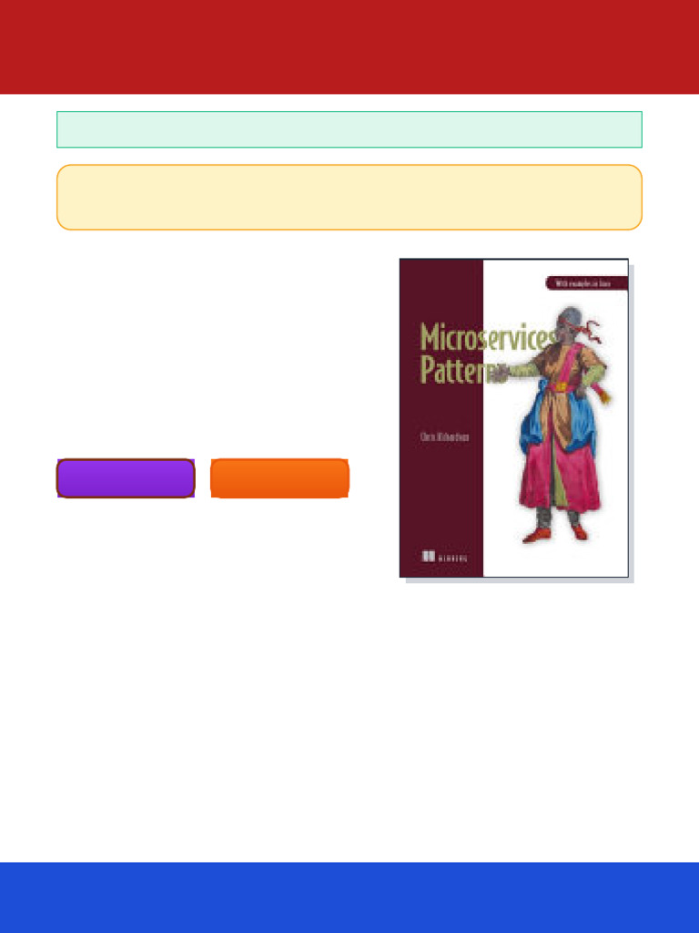Microservices Patterns With examples in Java 1st Edition Chris ...