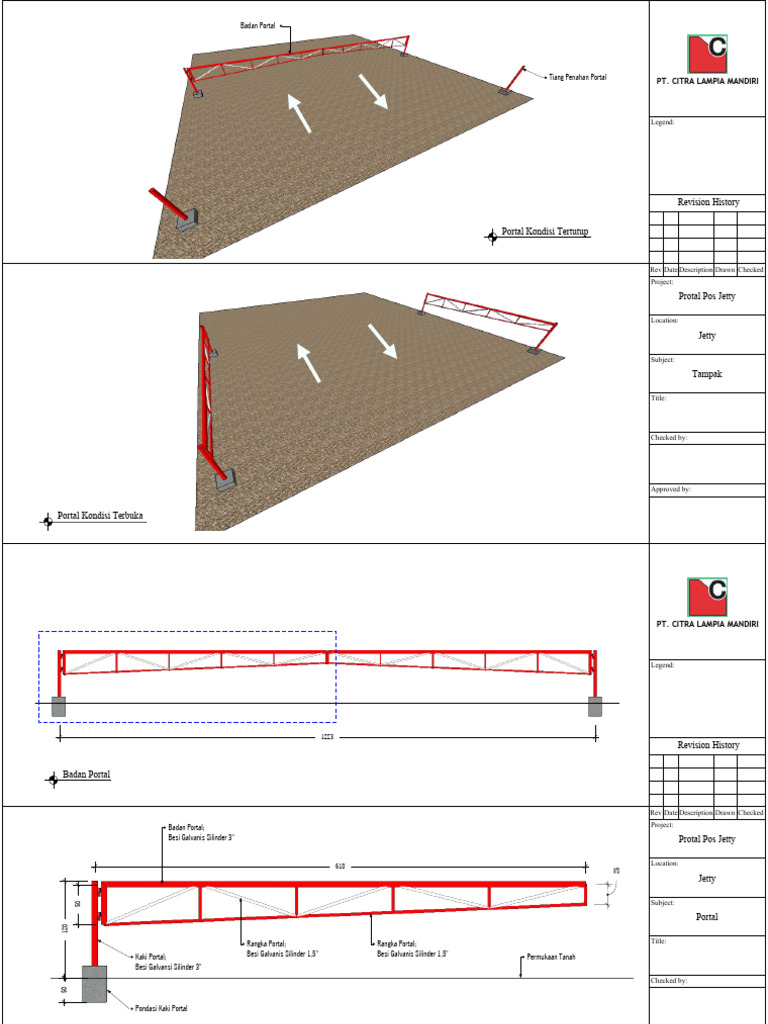 Jetty Portal Structure Specifications | PDF