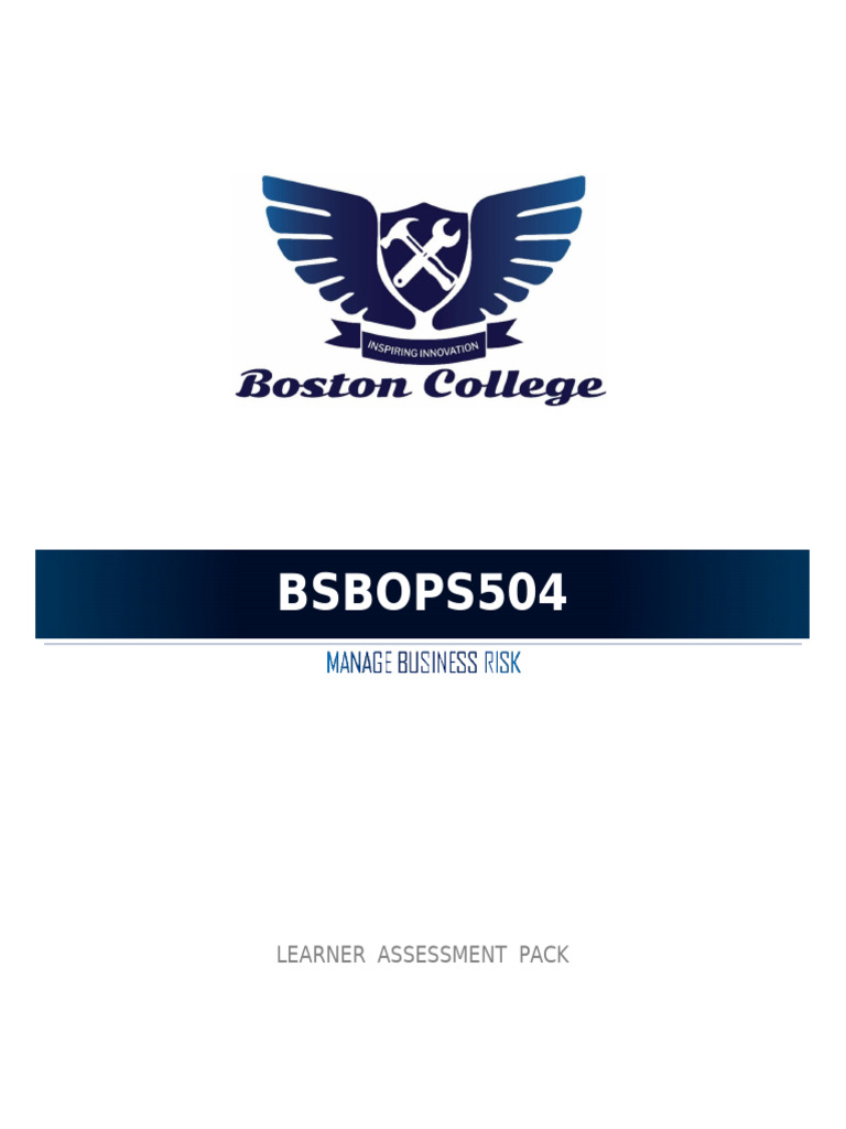 Bsbops504 Lap | PDF | Risk | Swot Analysis