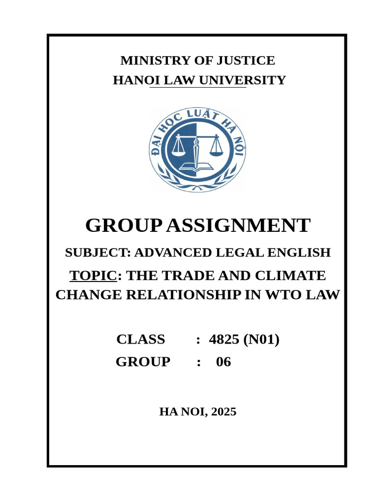 ALE148_Class 4825-N1_Group 6 | PDF | World Trade Organization ...
